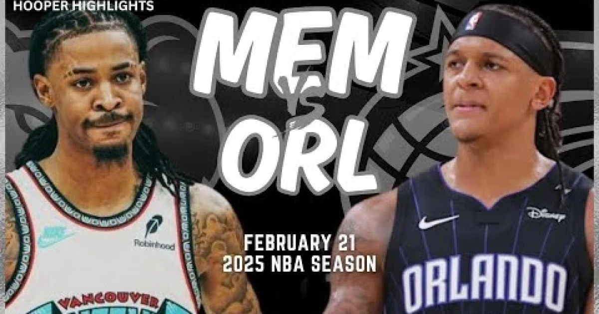 Orlando Magic - Memphis Grizzlies skrót meczu (22.02.2025)