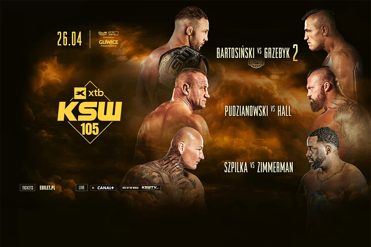 XTB KSW 105: Bartosiński pokonuje Grzebyka, Hall nokautuje ...